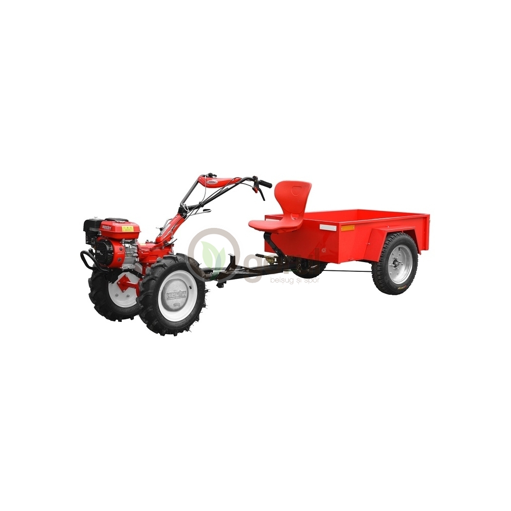 Set A Motocultor Hecht 7100, 7 CP + remorca Hecht 57100+element cuplare ...