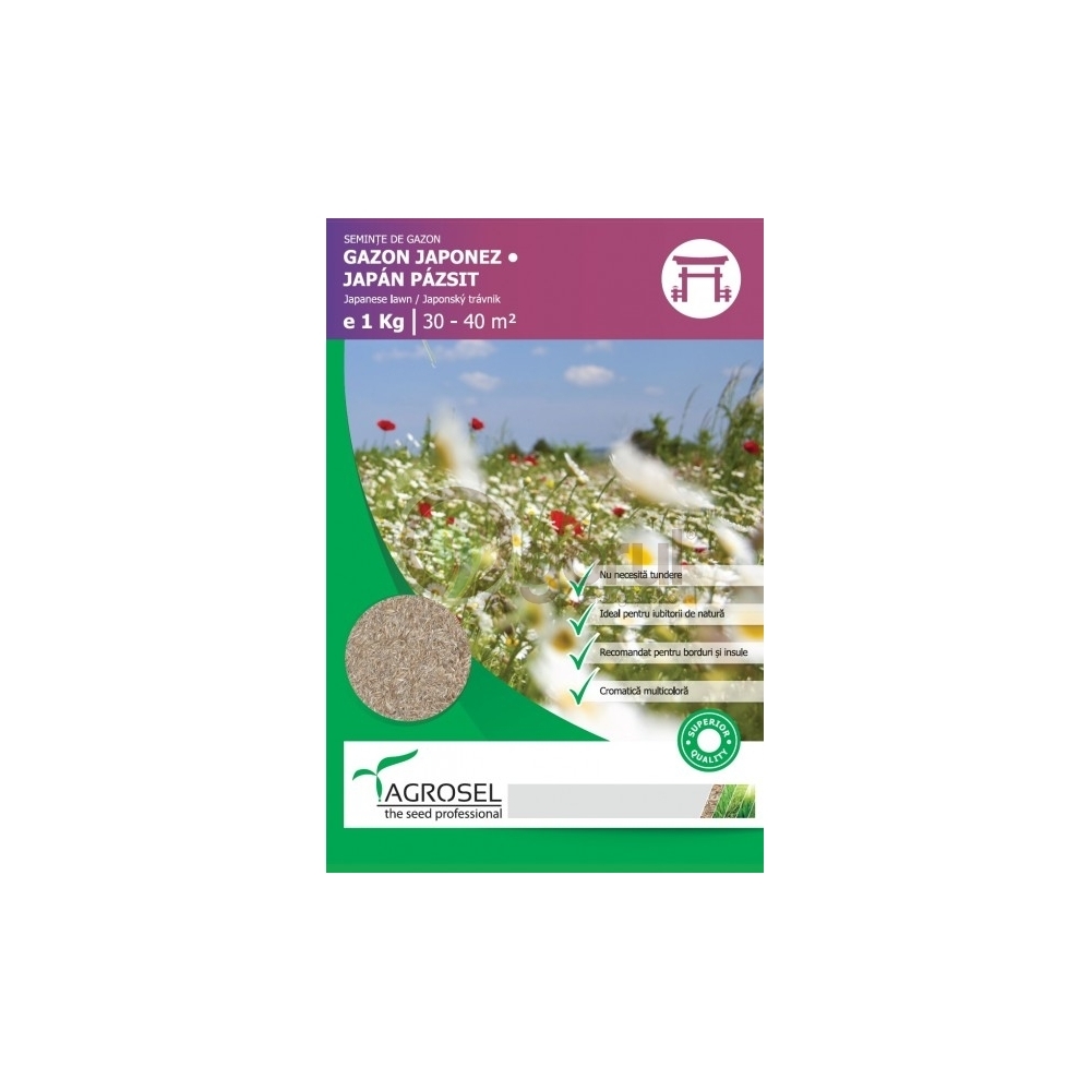 Seminte gazon Japonez (1000 gr) Agrosel pret 24.80 Lei - Ogorul.ro