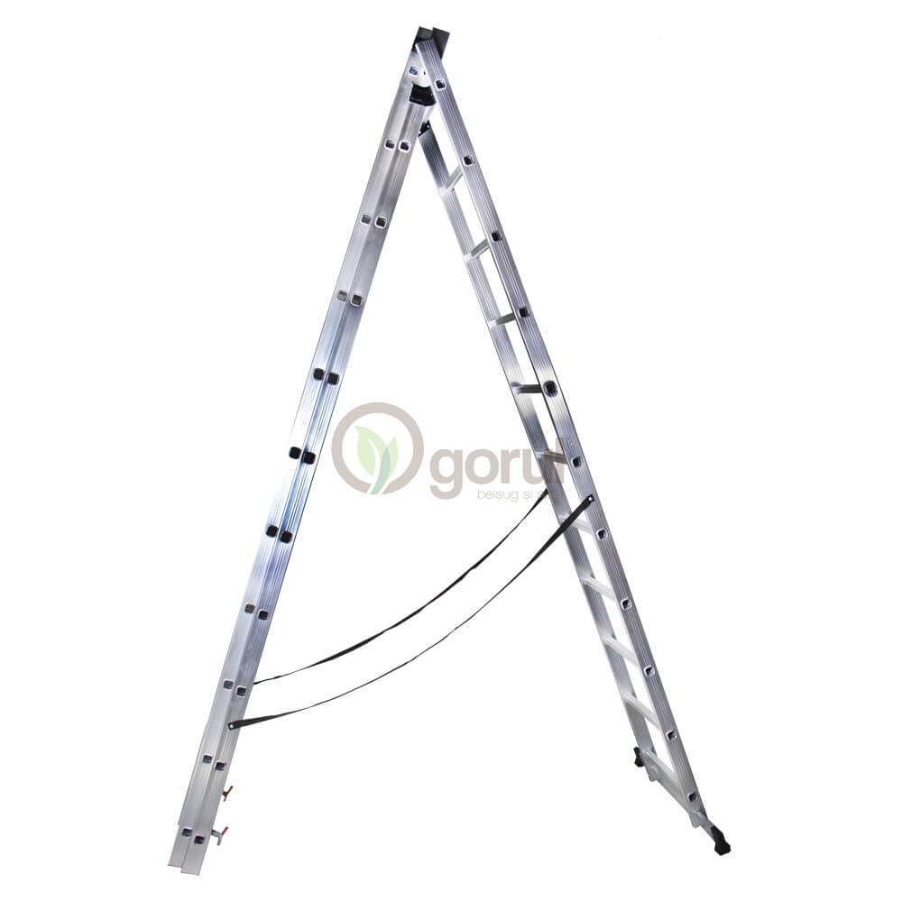 Scara tripla STR311, 3x11 trepte, din aluminiu, 3 metri pret 590.51 Lei ...